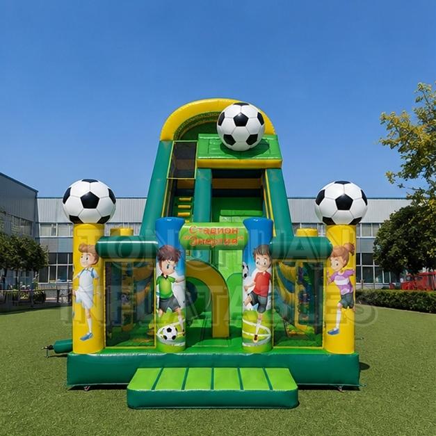 commercial football inflatable slide