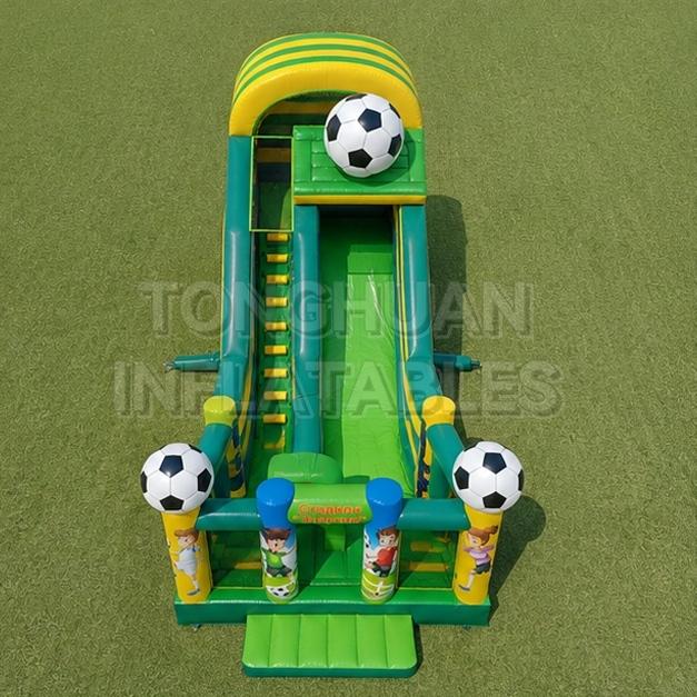 soccer theme inflatable bounce slide