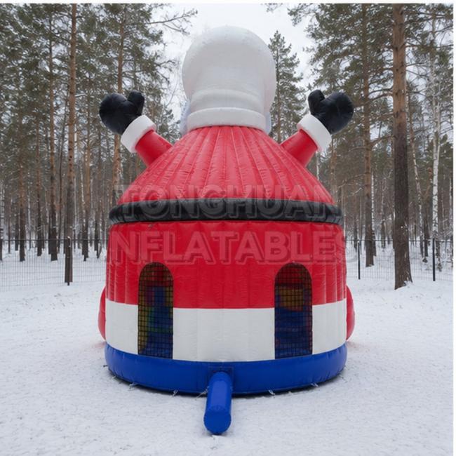 christmas themed inflatable bouncer for kids
