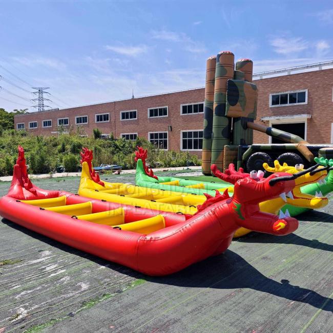 Custom Inflatable Dragon Boat for Team Racing and Water Rentals