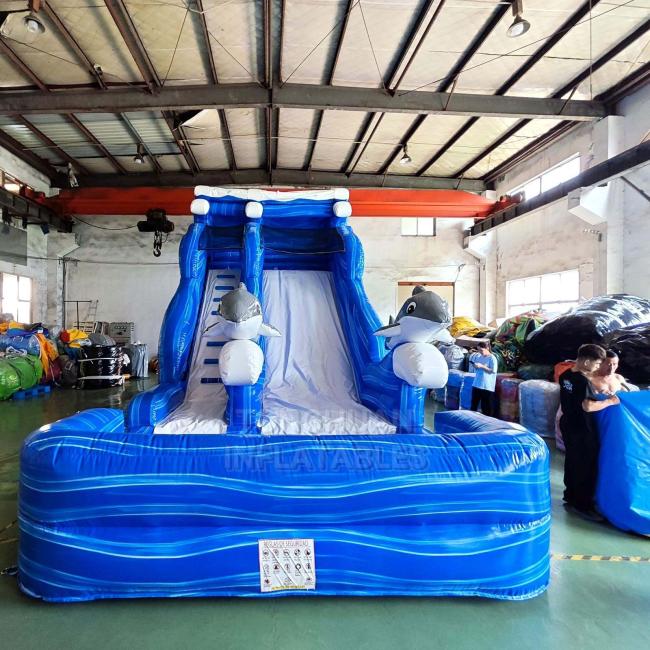 Blue Whale Inflatable Water Slide_03