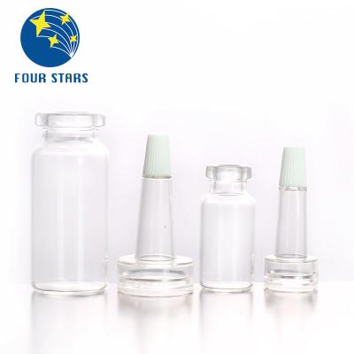 China Frascos de cristal de la inyección farmacéutica claros y ambarinos en venta