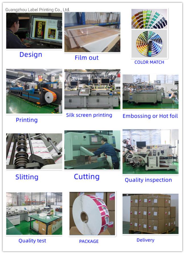 Custom Self Adhesive Waterproof Vinyl PVC Die Cut Sticker Logo Label Printing Stickers Packaging Labels