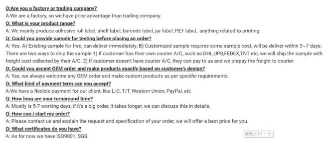 Custom Self Adhesive Waterproof Vinyl PVC Die Cut Sticker Logo Label Printing Stickers Packaging Labels