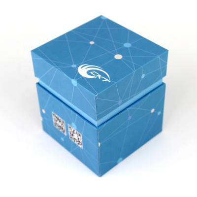 China Individuelle, recycelbare Geschenkbox aus Karton mit Deckel, tiefe quadratische Kartonbox mit Deckel 10x10 Zoll zu verkaufen