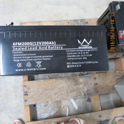 Cina Batteria al piombo 200ah della prova VRLA AGM SMF 12V di scossa di tasso alto per illuminazione del LED in vendita