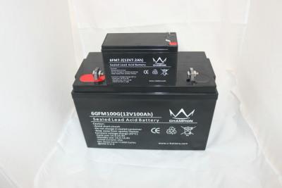 Cina Batteria al piombo-acido da 12 volt nera / batteria a prova di impatto in vendita