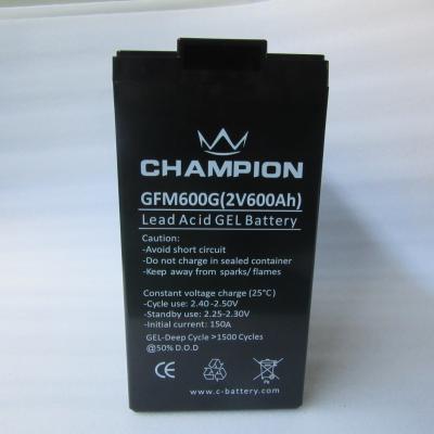 Chine Batterie au plomb scellée par 600ah de longue durée rechargeable à vendre