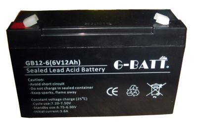 Chine La puissance 6V de secours 12Ah d'UPS a scellé la batterie au plomb à vendre