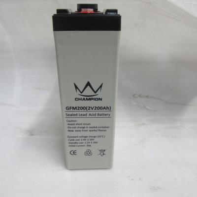 Chine AGM 2v200ah a scellé la batterie au plomb pour le support d'ENV UPS à vendre