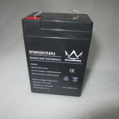 Chine Terminal sec étanche de la batterie au plomb M5 de l'alarme 3FM20 6V5Ah à vendre