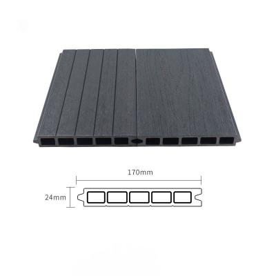 Κίνα 24x170mm ξύλινος πλαστικός σύνθετος επιτροπής καφέ φράκτης τοίχων χρώματος WPC εσωτερικός έξω από τη σανίδα πατωμάτων προς πώληση