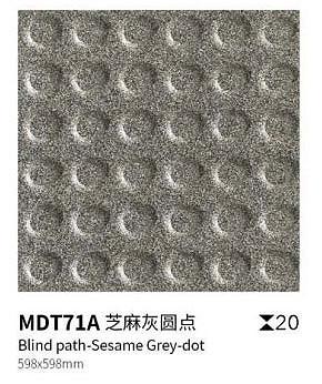 China Gray Yellow 600x600mm Scratch-resistant Blind Path Tile for sale