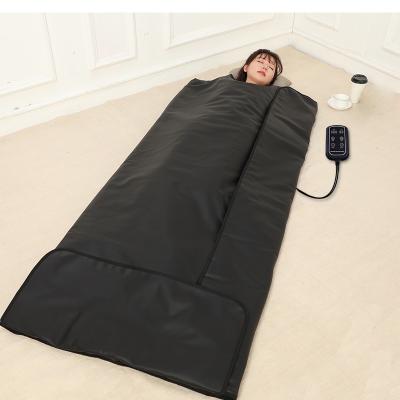 Waterproof Black Ve-lcro Low Emf Infrared Sauna Blankets for Household Beauty
