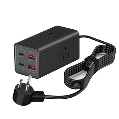 65W Gan USB C PD Charging Adapter 2A+2C Ports for Mobile Phone Tablet PC Desktop