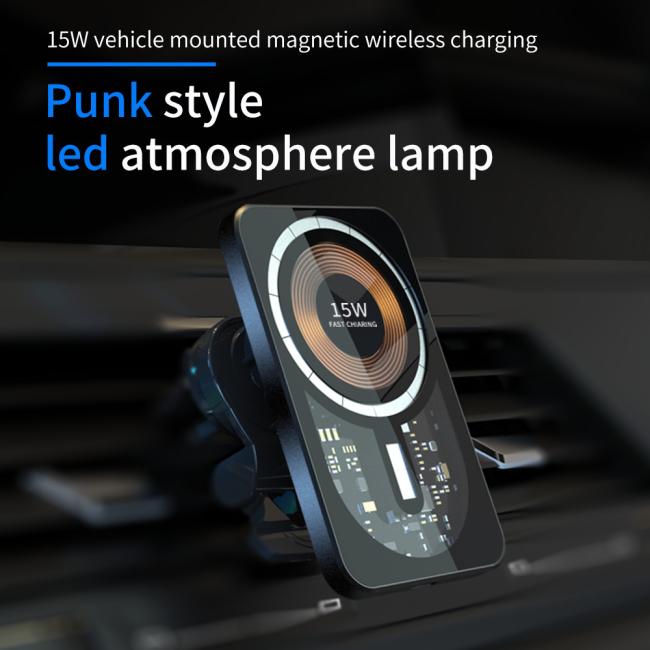 Close-up of wireless charging coils and components