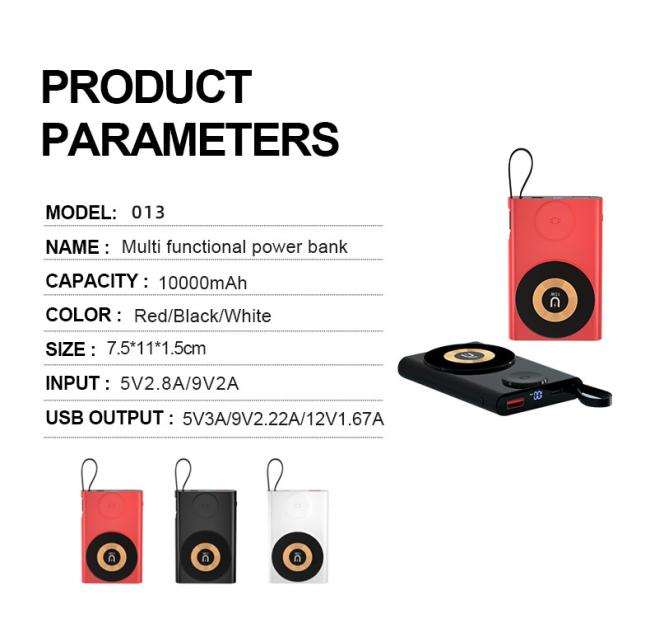 Power bank in use with smartphone attached