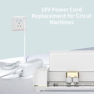 Power adapter side view with measurement details