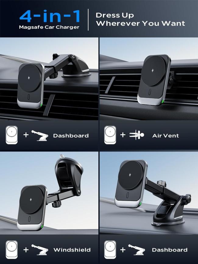 Package contents of the magnetic car charger