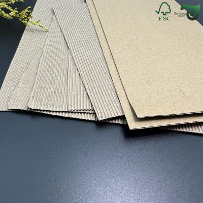 China Fluted Cardboard Sheets Made From Recycled Pulp Packaging Pads And Paper Filler Inserts In Brown White And Black Colors for sale