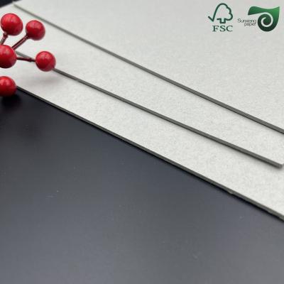 China 1mm 1000 Micron Gray Book Binding Board Backing FSC For Packaging Grey Board Black for sale