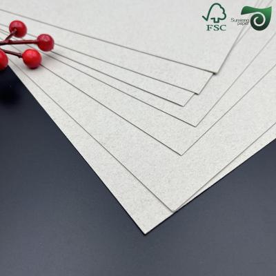 China FSC Certified 250gsm 1500gsm Book Binding Board Grey Cardboard Paper For Packing Boxes for sale