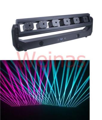Cina Luce del club del laser della luce di effetto del laser del carrello della fase del laser di RGB 3in1 500MW×6PCS 3W in vendita