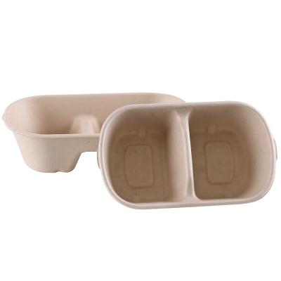 Chine Traiteur compostable biodégradable de nourriture de déjeuner de conteneur de nourriture de bagasse de canne à sucre à vendre