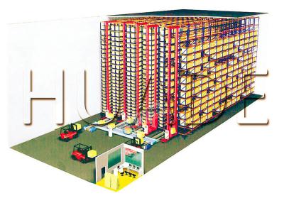 Chine Espacement réglable automatisé du matériel 50mm du système de récupération de stockage de chaîne d'approvisionnements Q235B à vendre