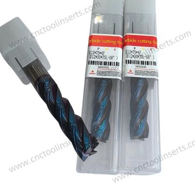 China D12*30*75L-68° Solid Carbide End Mill Automotive Manufacturing Energy Carbide Cutting Tools for sale