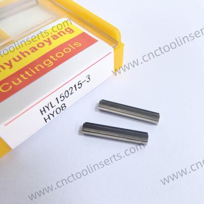 China Inserto CNC com revestimento PVD HYL150215-2 HYB208, adequado para materiais difíceis de mecanizar, exceto ligas de alta temperatura. à venda