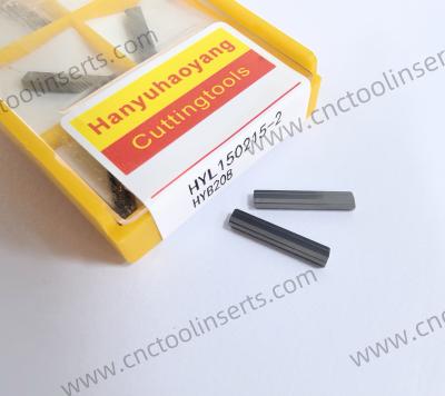 China Inserto CNC com revestimento PVD HYL150215-2 HYB208, adequado para materiais difíceis de mecanizar, exceto ligas de alta temperatura. à venda