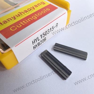 China Inserto CNC com revestimento PVD HYL150215-2 HYB208, adequado para materiais difíceis de mecanizar, exceto ligas de alta temperatura. à venda