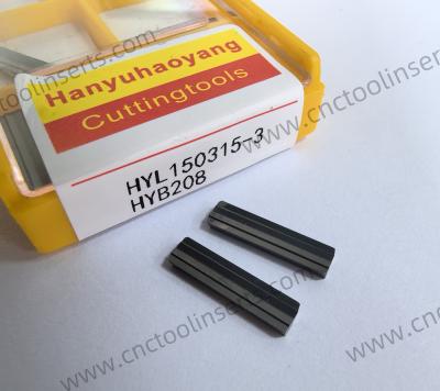 China Inserto CNC com revestimento PVD HYL150215-2 HYB208, adequado para materiais difíceis de mecanizar, exceto ligas de alta temperatura. à venda