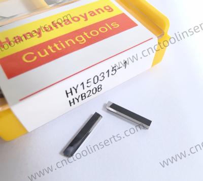 China Inserto CNC com revestimento PVD HYL150215-2 HYB208, adequado para materiais difíceis de mecanizar, exceto ligas de alta temperatura. à venda