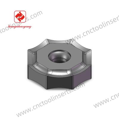 China CNC Milling Insert with PVD Coating ONMU080608 HYB208, Suitable For Difficult-to-machine Materials Except High-temperature Alloys. for sale