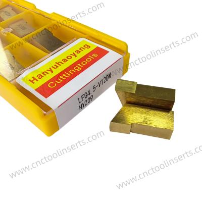 Cina Inserti per scanalatura CNC con rivestimento PVD LFG4.5-V120N HYZ09, Adatti per la lavorazione di acciaio dolce. in vendita