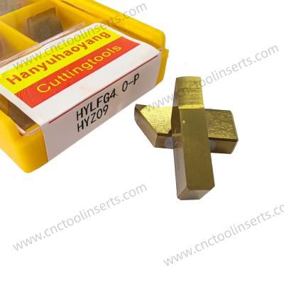 Cina Inserti per scanalatura CNC con rivestimento PVD LFG4.5-V120N HYZ09, Adatti per la lavorazione di acciaio dolce. in vendita