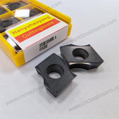 China Insertos de fresado CNC con recubrimiento PVD SPCW1504NR8.6 HYB208, Adecuados para materiales difíciles de mecanizar, excepto aleaciones de alta temperatura. en venta