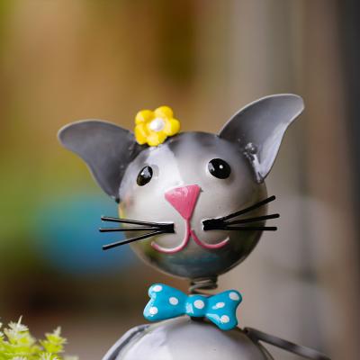 중국 재활용 금속 야드는 수공예 금속 Cat 정원 장식 OEM을 꾸밉니다 판매용
