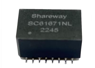 China 120 UH Ethernet Transformadores magnéticos para tecnología lineal en venta