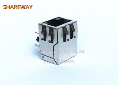 Китай Shareway 10G RJ45 Ethernet Connector 1x1 Tab Down Single Low Profile JT4-1108HL продается