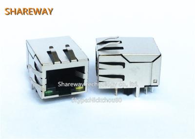 Китай Shareway 10G RJ45 Ethernet Connector 1x1 Tab Down Single Low Profile JT4-1108HL продается
