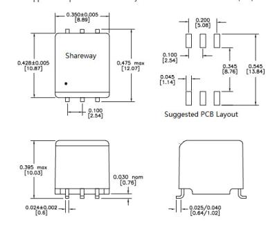 중국 푸쉬 풀 컨버터를 위한 4kV 강화된 환상면 절연 트랜스 300mA 판매용