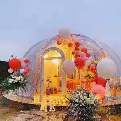 Cina Tenda di campeggio di alluminio della bolla di iso della cupola geodetica di 6m con rivestimento UV in vendita