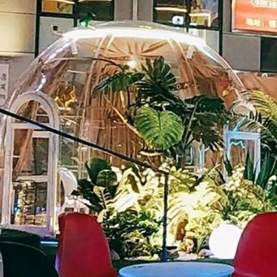中国 直径3mの屋外の泡テントのPCのLEDが付いている透明な泡テント 販売のため
