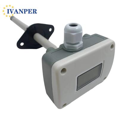 中国 産業用RS485 4-20mA 0-10V 風速センサー用のチャネル式空気速度変換器 販売のため