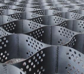 Cina Plastica/strato perforato strutturato materiale del nero Geocell Geonet dell'HDPE in vendita