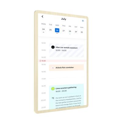 중국 스마트 디지털 가족 벽 달력 온라인 월계 계획기 전자 달력 냉장고 판매용