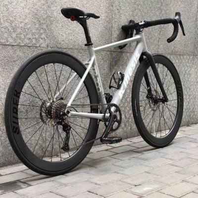 중국 700x32c 가벼운 도로 경주 자전거 프레임 알루미늄 합금 디스크 도로 자전거 판매용